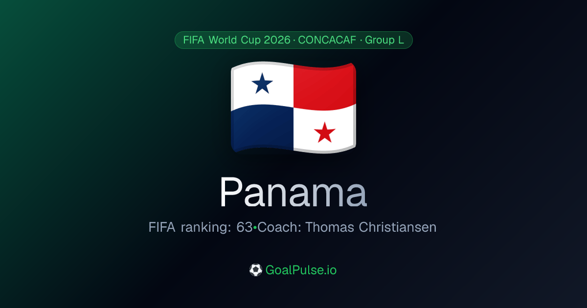 Panama — FIFA World Cup 2026 | GoalPulse